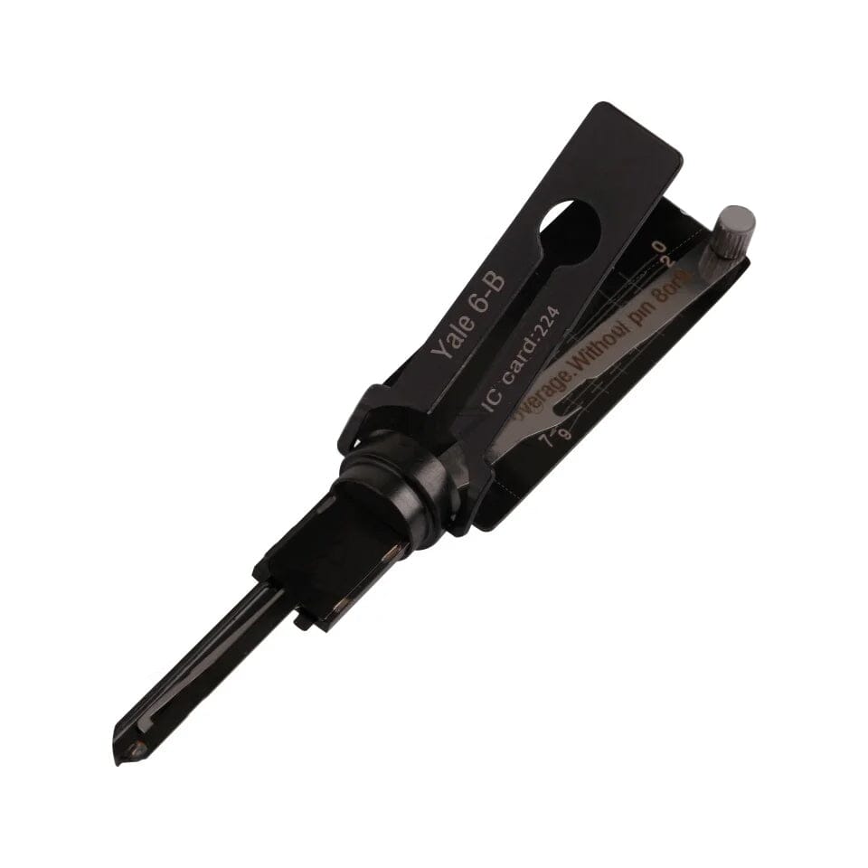 Lishi Style AKK Yale-6B 2-in-1 Pick & Decoder for YALE 6-Pin Euro Lock – Lockpickable