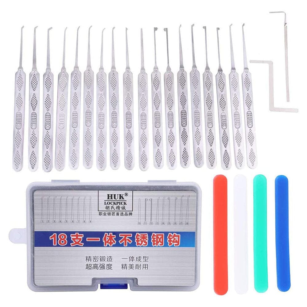 HUK 18 Pieces Lock Pick Set – Lockpickable